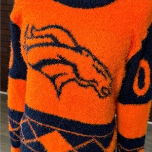 NFL | Sweaters | Nfl Team Apparel Denver Broncos Fuzzy Knit Sweater ...